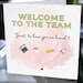 Welcome to the Team Card, Corporate Welcome Card, Welcome Card for Team ...