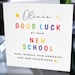 Custom New School Card, New School Card, New School Card for Son, New ...