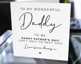 Dad to Be Father's Day Card, Happy Fathers Day Card, Card for Dad, Printable 1st Fathers Day ...