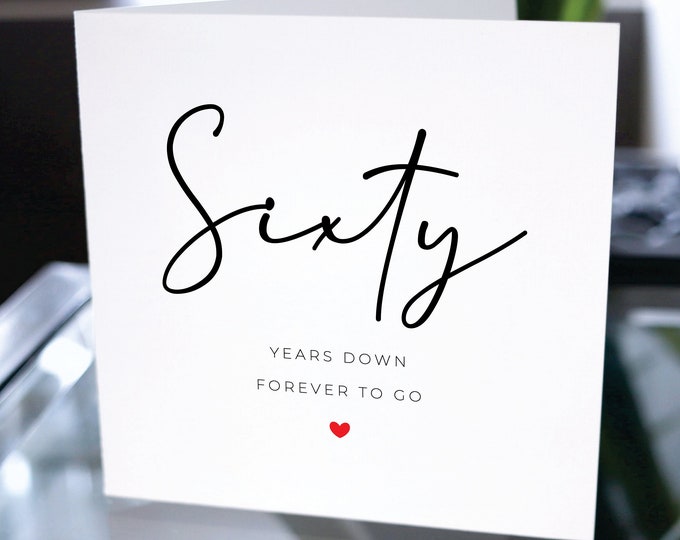 Third Anniversary Card Three Years Down Forever to Go 3rd - Etsy