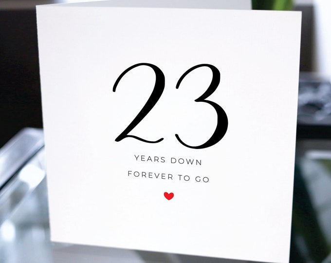 Third Anniversary Card Three Years Down Forever to Go 3rd - Etsy