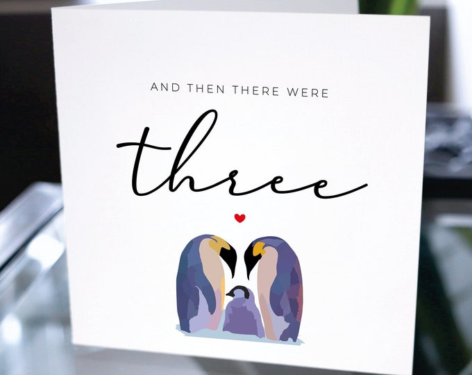 Custom Pregnancy Card New Baby Card and Then There Were Six | Etsy