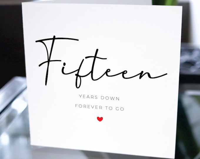 Third Anniversary Card Three Years Down Forever to Go 3rd - Etsy