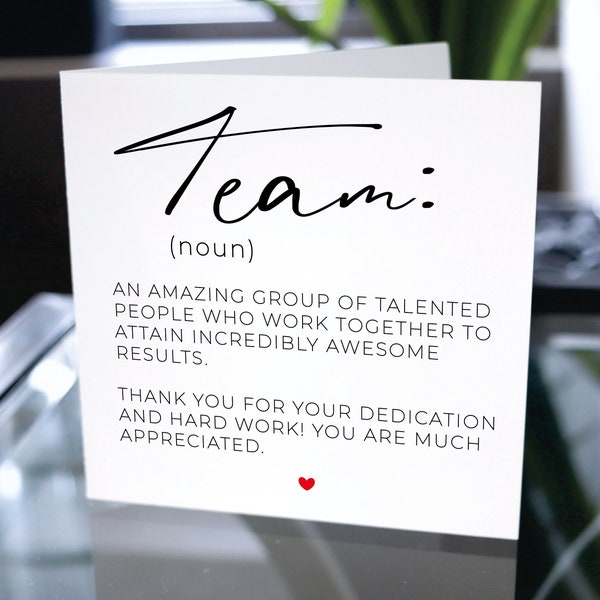 Staff Appreciation, Staff Thank You Card, Employee Thank You, Staff ...