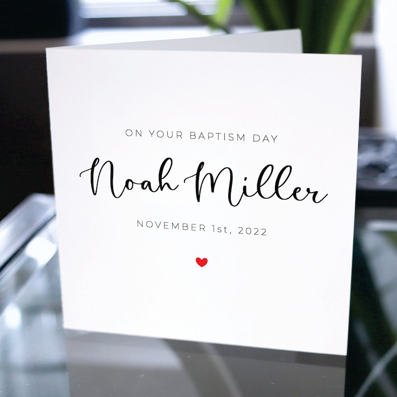 Adult Baptism Card - Etsy