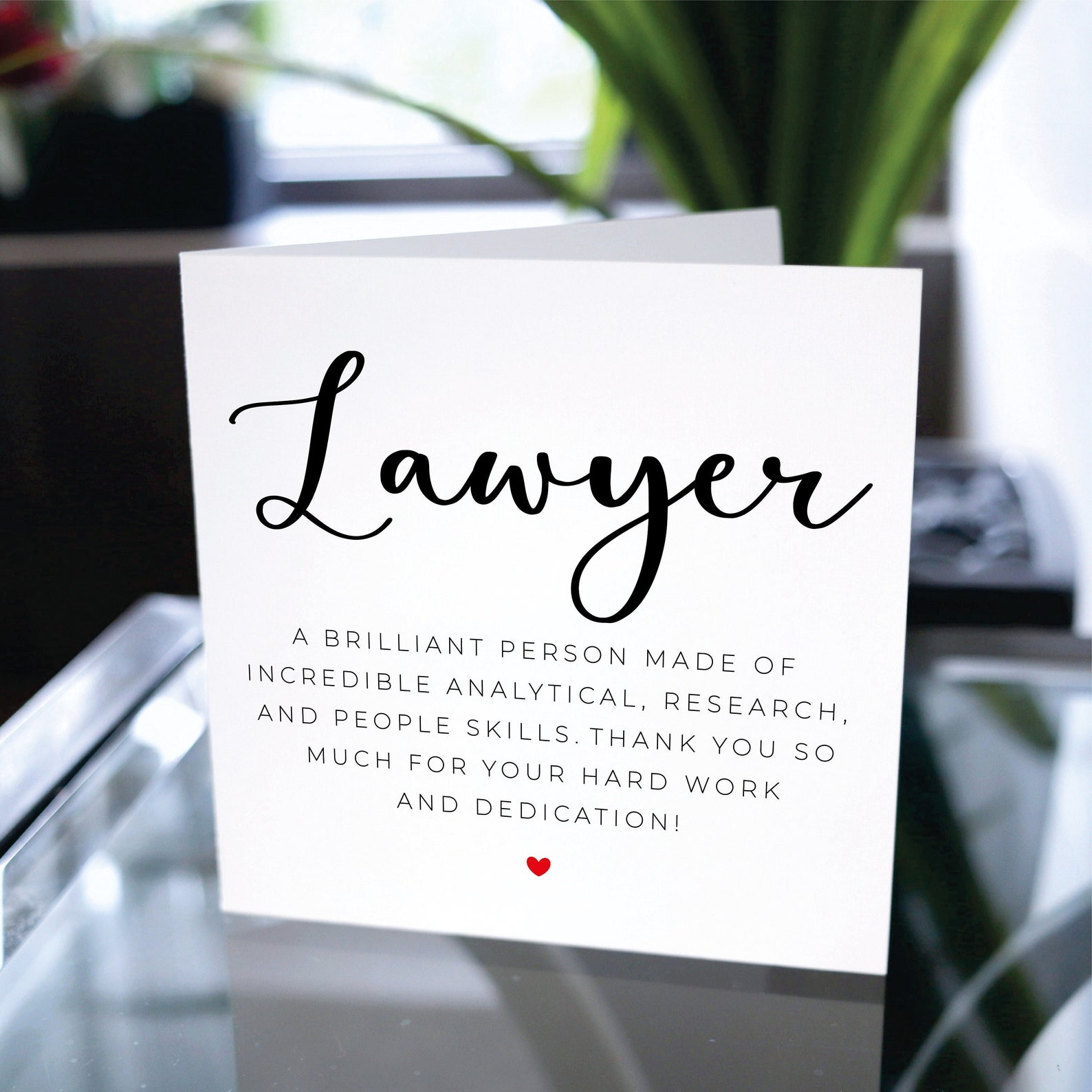 Lawyer Thank You Card Thank You Card for Attorney Lawyer - Etsy Canada