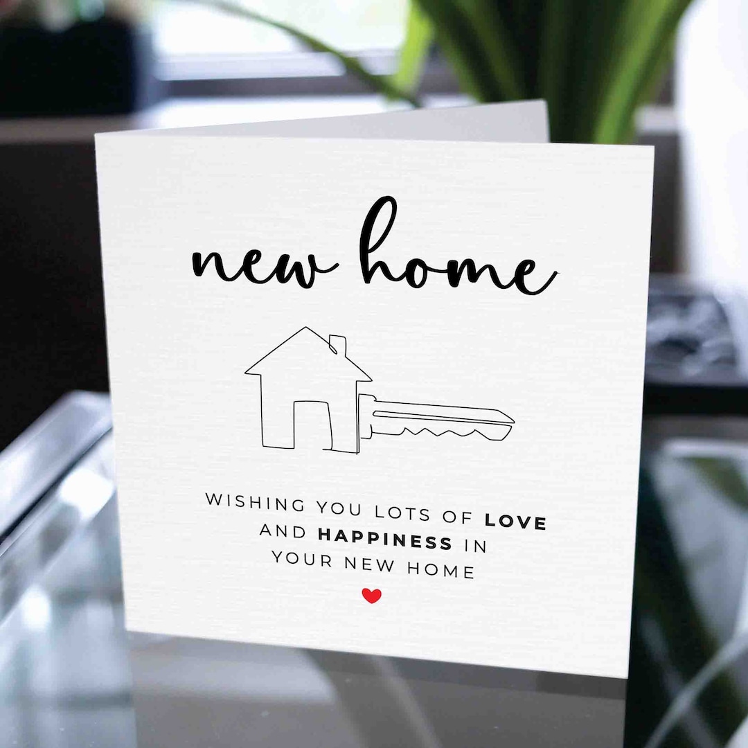 Housewarming Card, Housewarming Gift, Congratulations on Your New Home ...