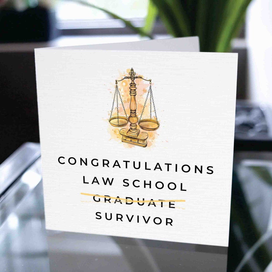Law School Graduation Card, Greeting Card for Graduation ...