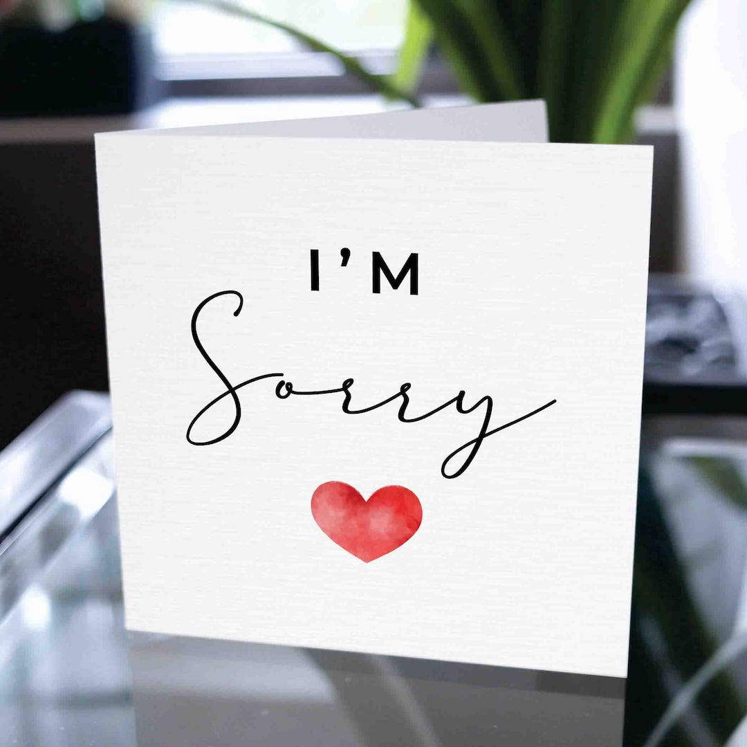 Love and Sympathy Card, Deepest Sympathy Card, Apology Card, Condolence ...
