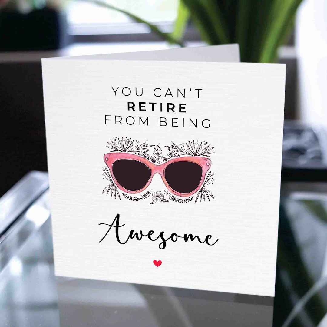 Funny Retirement Card, Retirement Gift, Retirement Card for Employee ...