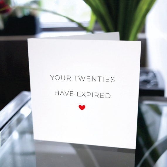 Your Twenties Have Expired Happy 30th Birthday Happy - Etsy Canada