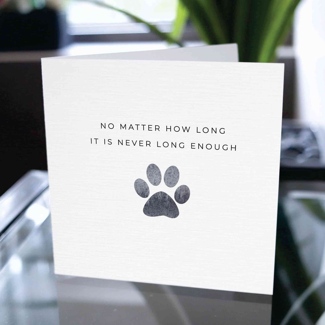 Loss of Pet Card, Deepest Sympathy Card, Condolence Card, Grievance ...