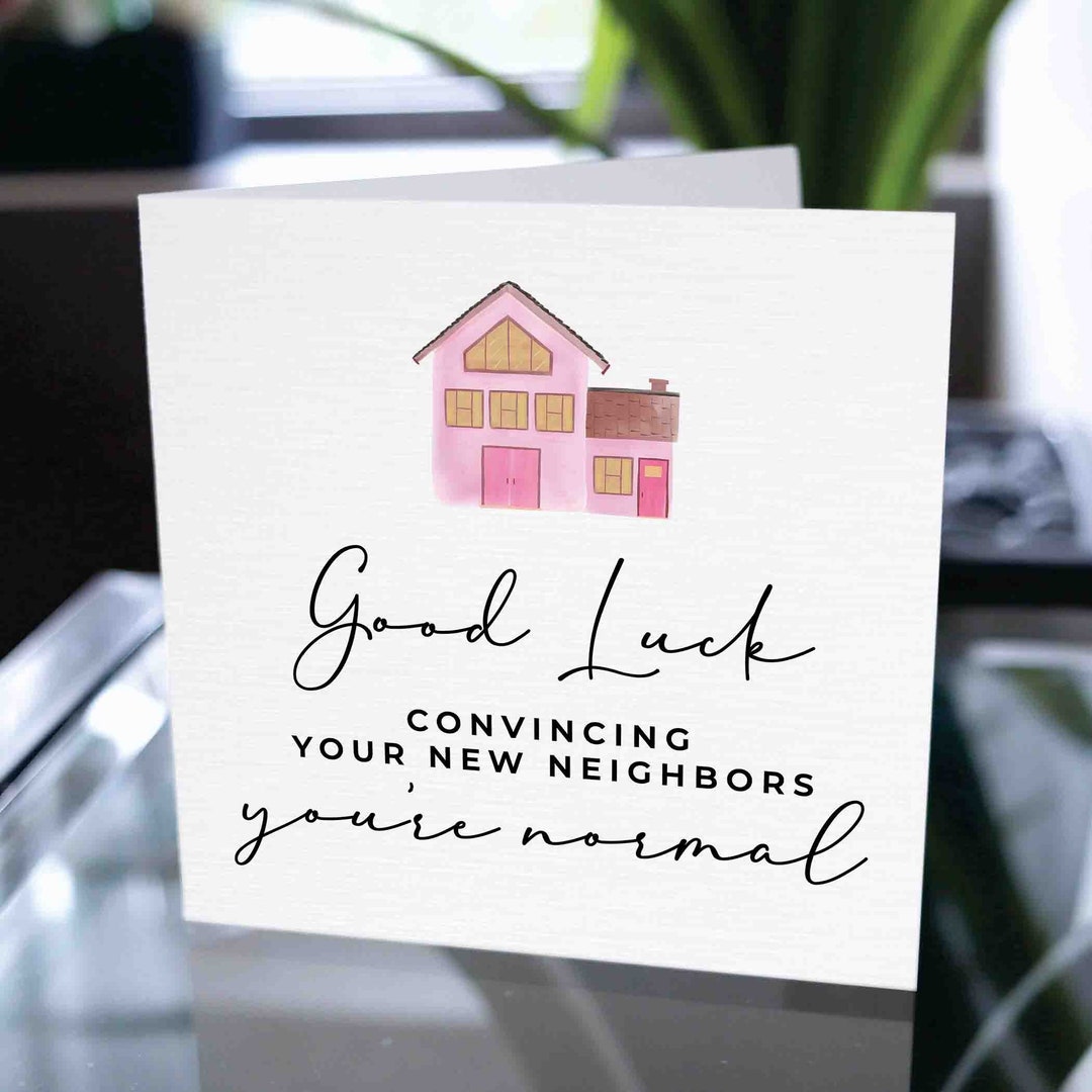 Funny Housewarming Card, Housewarming Gift, Congratulations on Your New ...