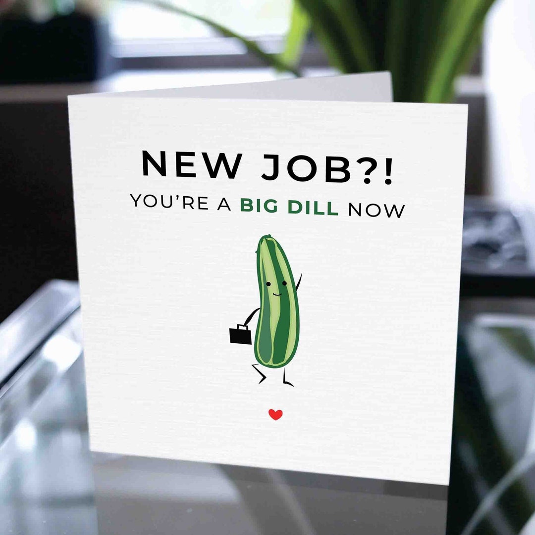 Funny Happy New Job Card, Corporate New Job Card, Staff New Job Card ...