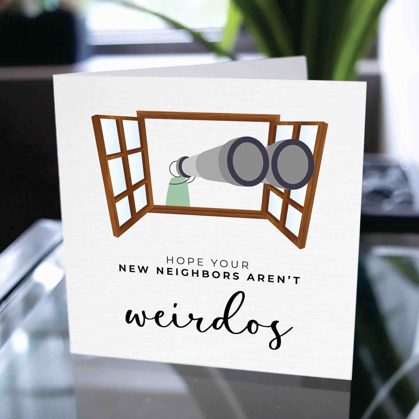 Funny Housewarming Card, Housewarming Gift, New Neighbors Card, Card ...