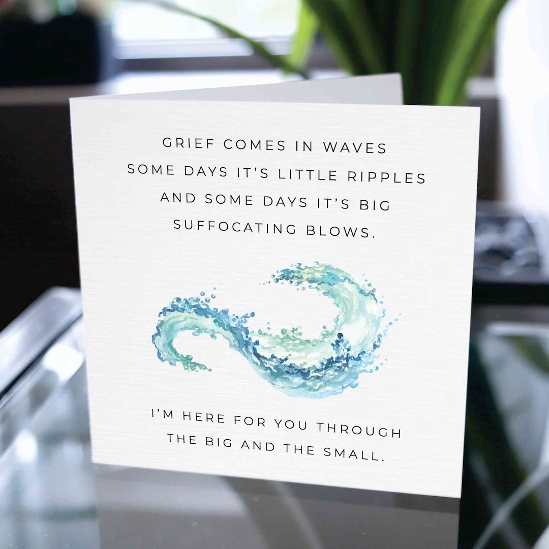 Here for You Grief Card, Deepest Sympathy Card, Sympathy Loss of ...
