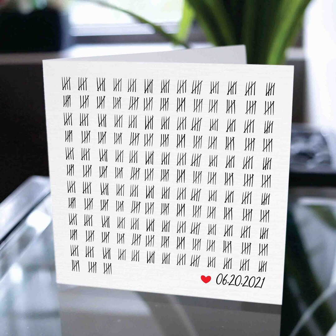 Custom Second Anniversary Card, Two Years Down Forever to Go, 2nd ...