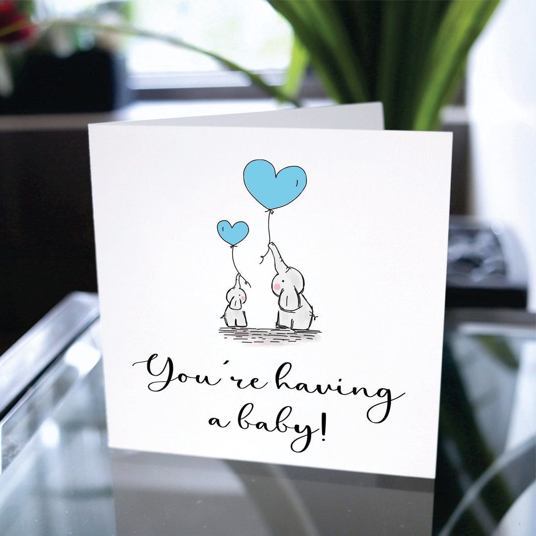 You're Having A Baby Card, New Baby Card, Baby Boy Card, Baby Shower ...