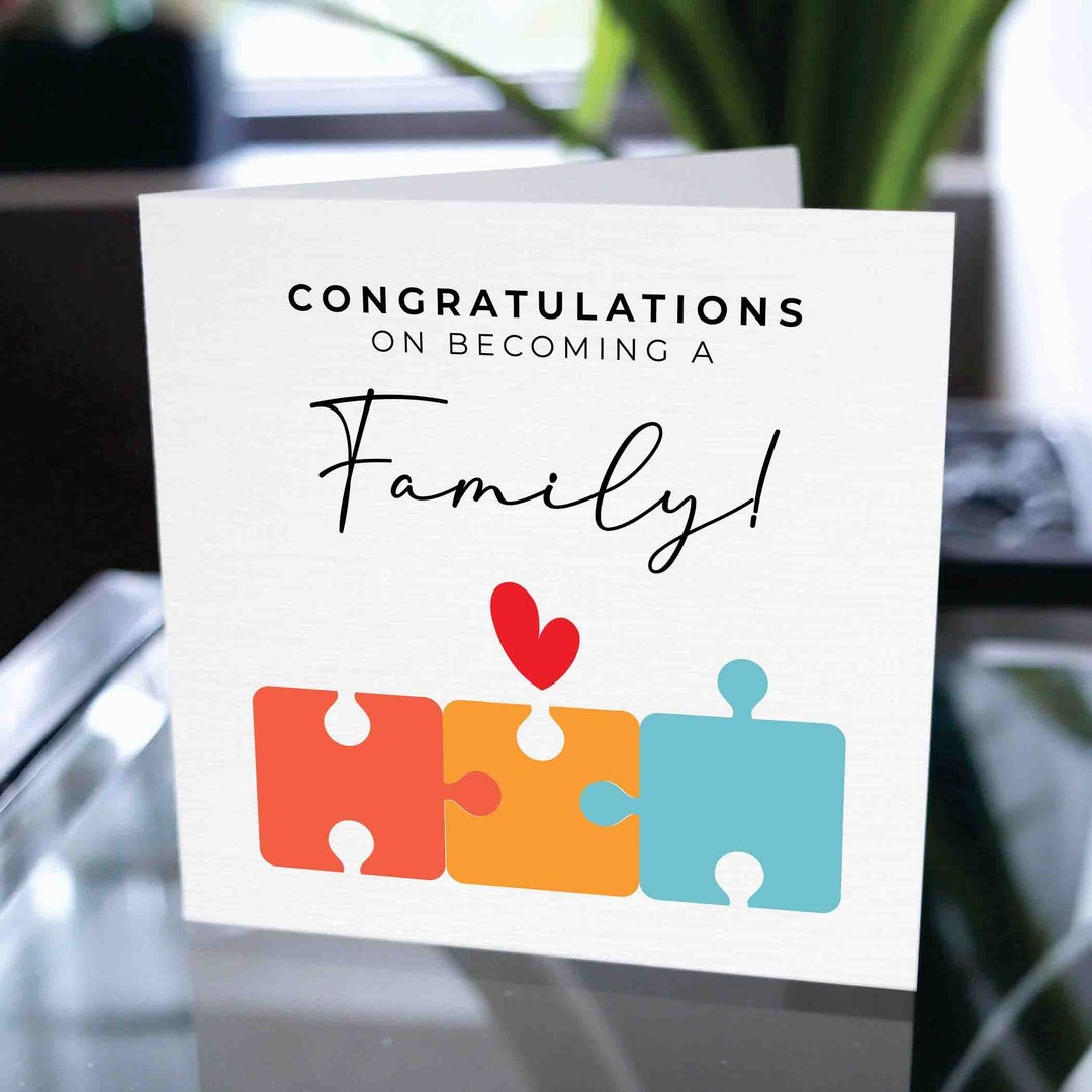 Adoption Card, Adoption Congratulation Crad, New Baby Adoption Card ...