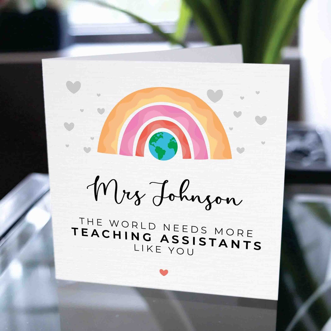 Custom Teacher and Nursery Thank You Card, School and Teacher Thank You ...