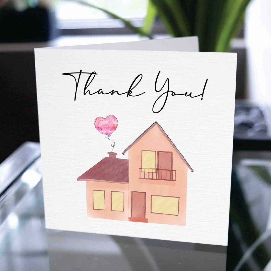 Thank You for Helping Us Move Card, Thank You Card, Appreciation Card ...