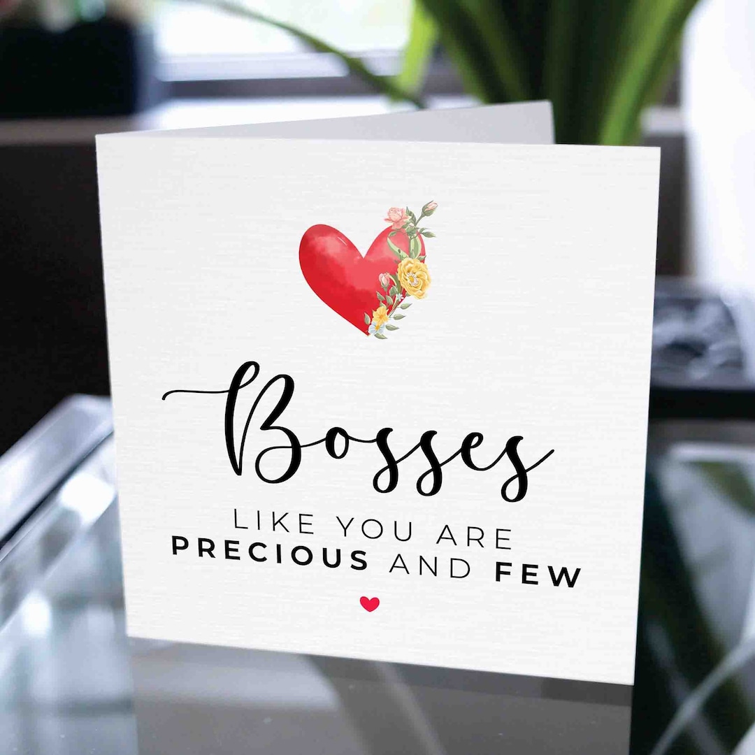 Leader Thank You Card, Thank You Card for Boss, Manager Best Friend Appreciation Card, Chief ...