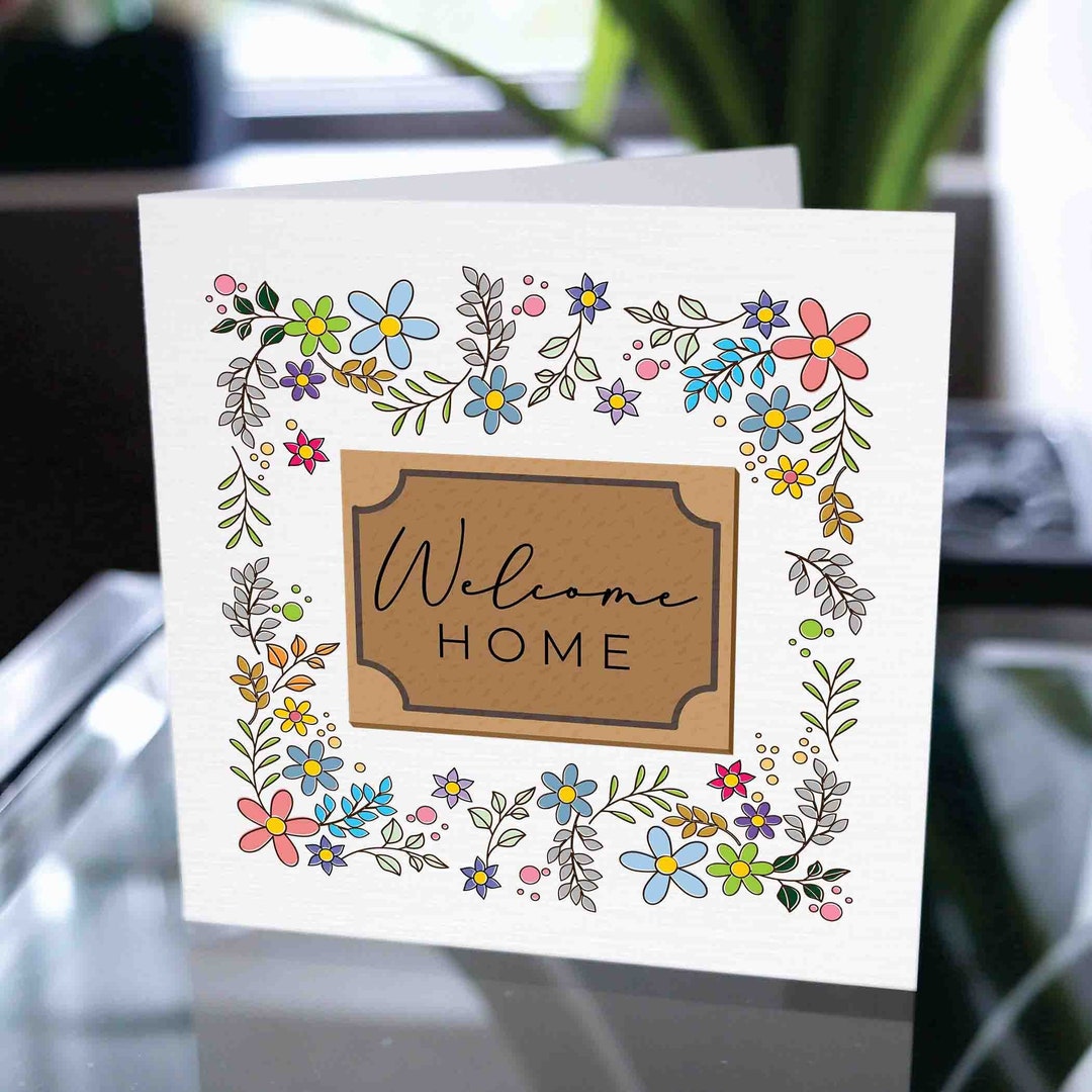 Welcome Home Card, Housewarming Card, Greeting Card, Congratulations on ...