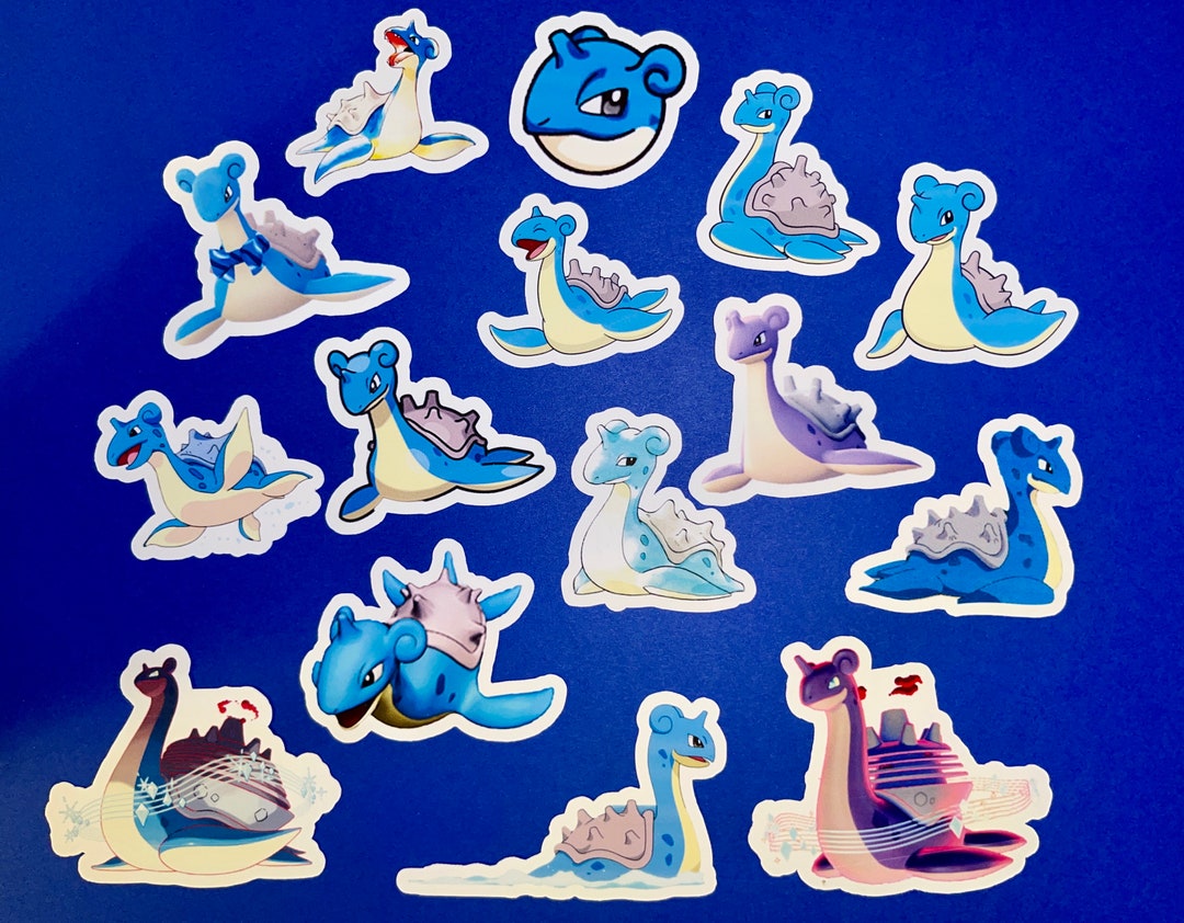 Lapras Sticker Set - Etsy
