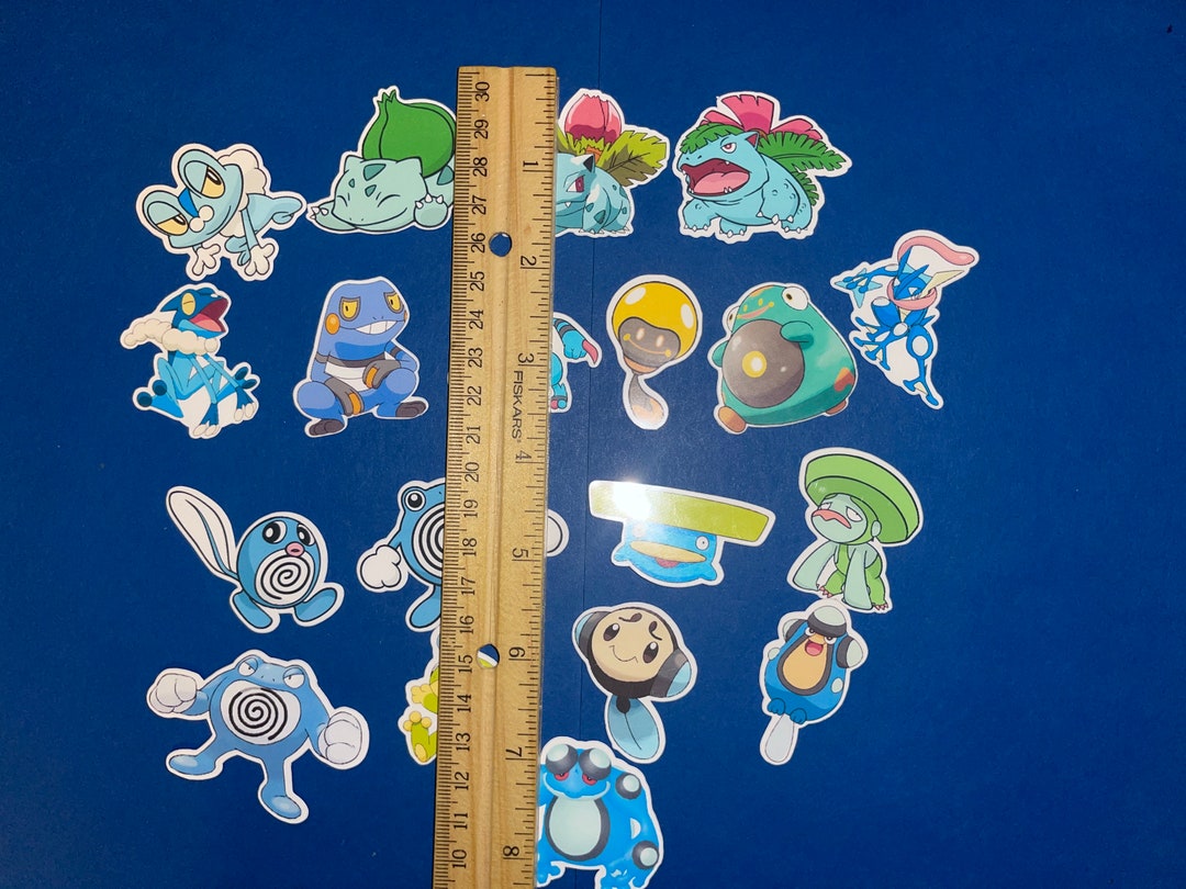 Frog Pokemon Sticker Set - Etsy