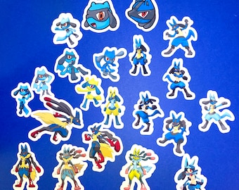 Lucario Figure - Etsy