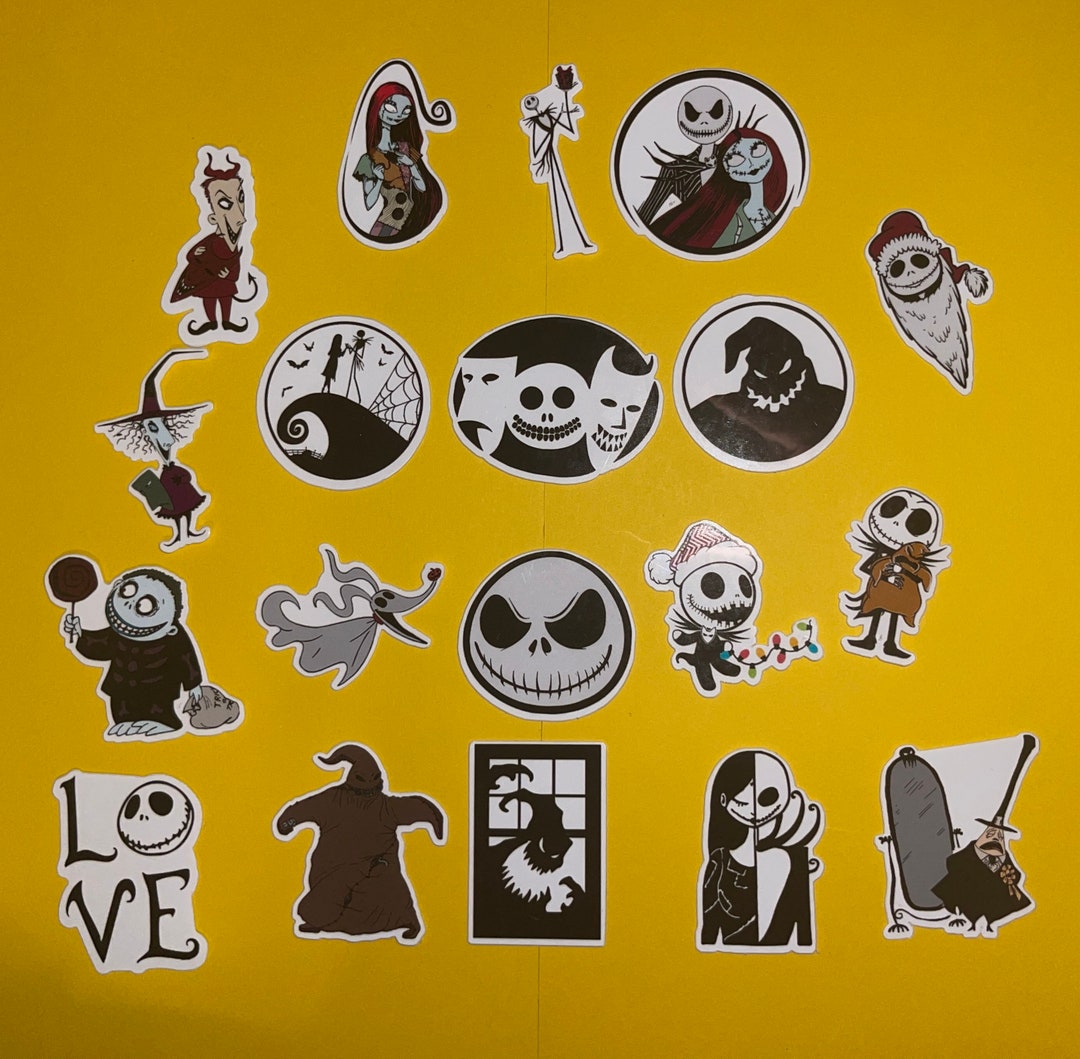 Nightmare Before Christmas Stickers - Etsy