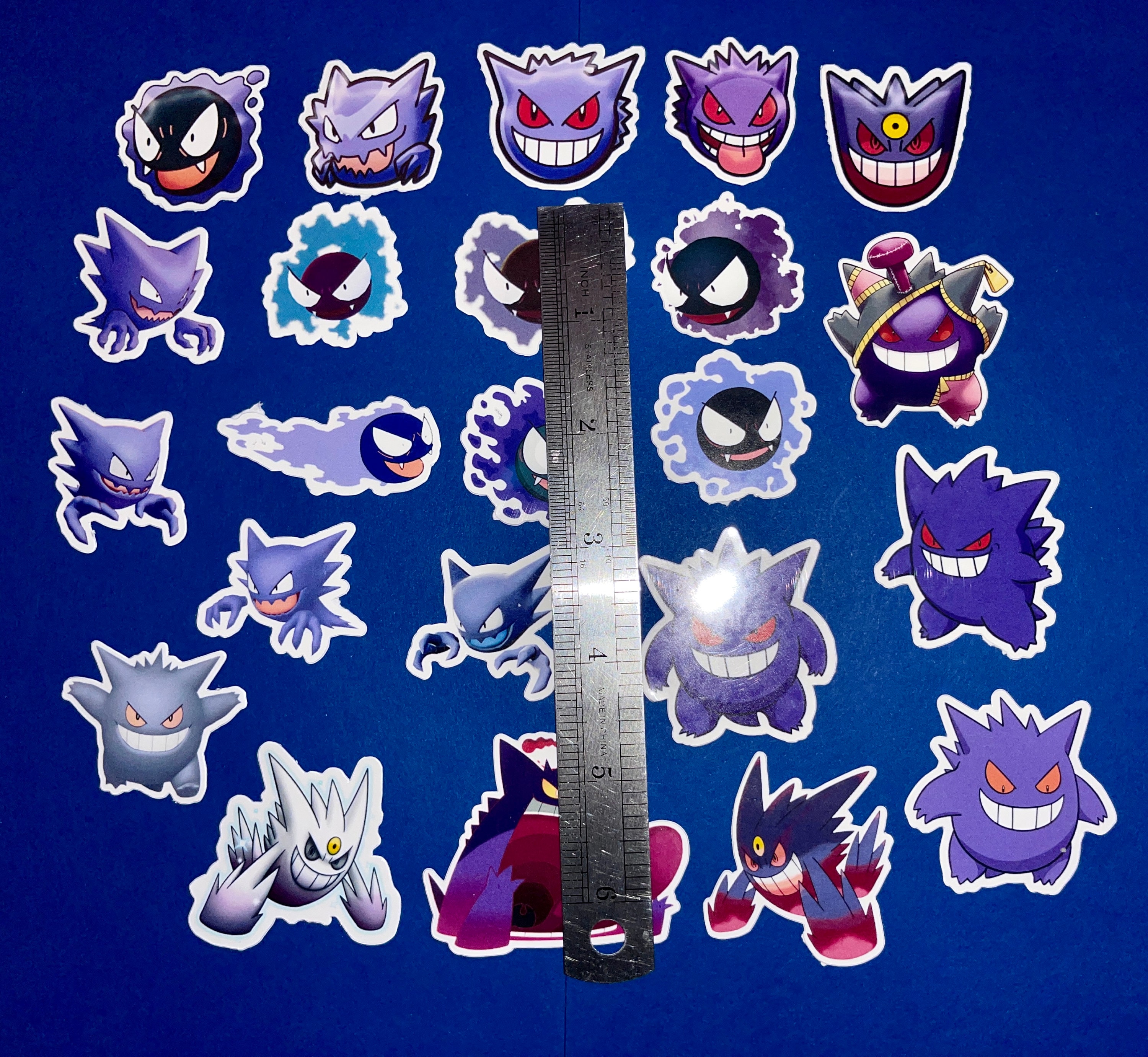 Gengar Sticker Set - Etsy