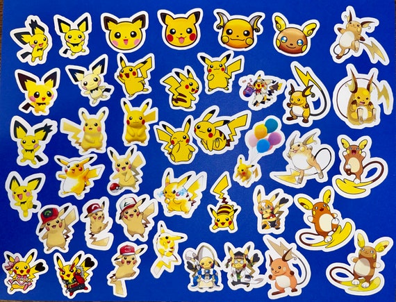 Pikachu Sticker Set updated - Etsy