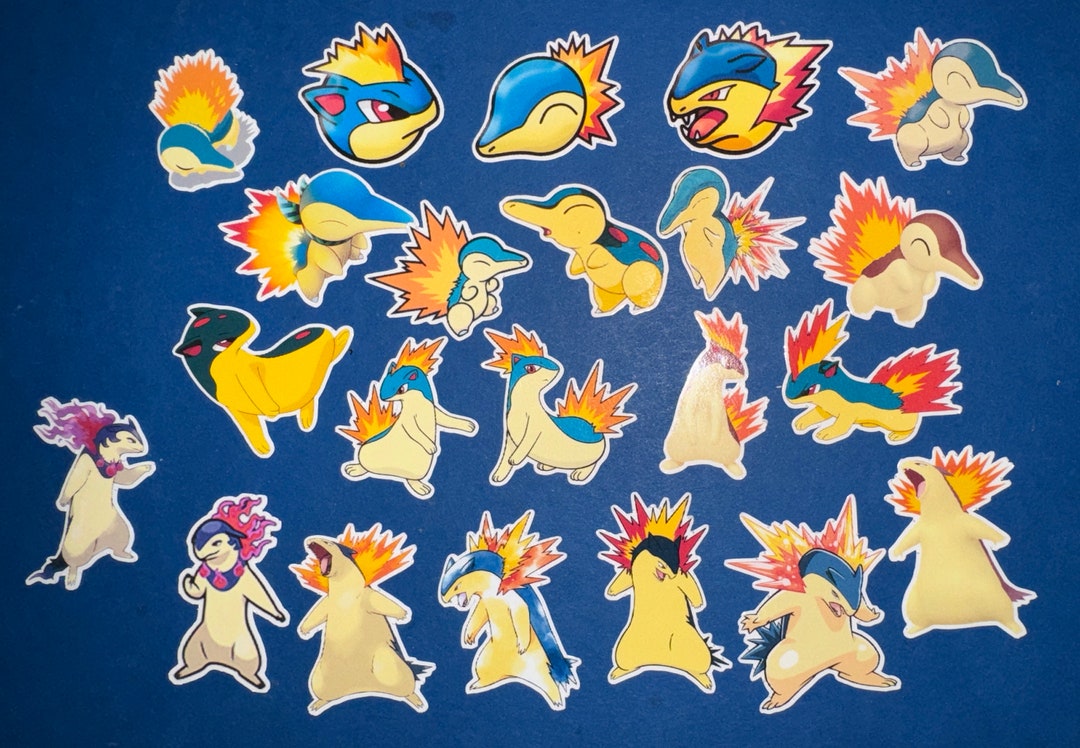 Cyndaquil Sticker Set - Etsy