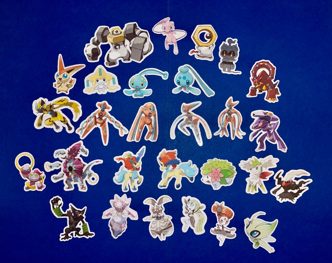 Mythical Pokemon Sticker Set - Etsy