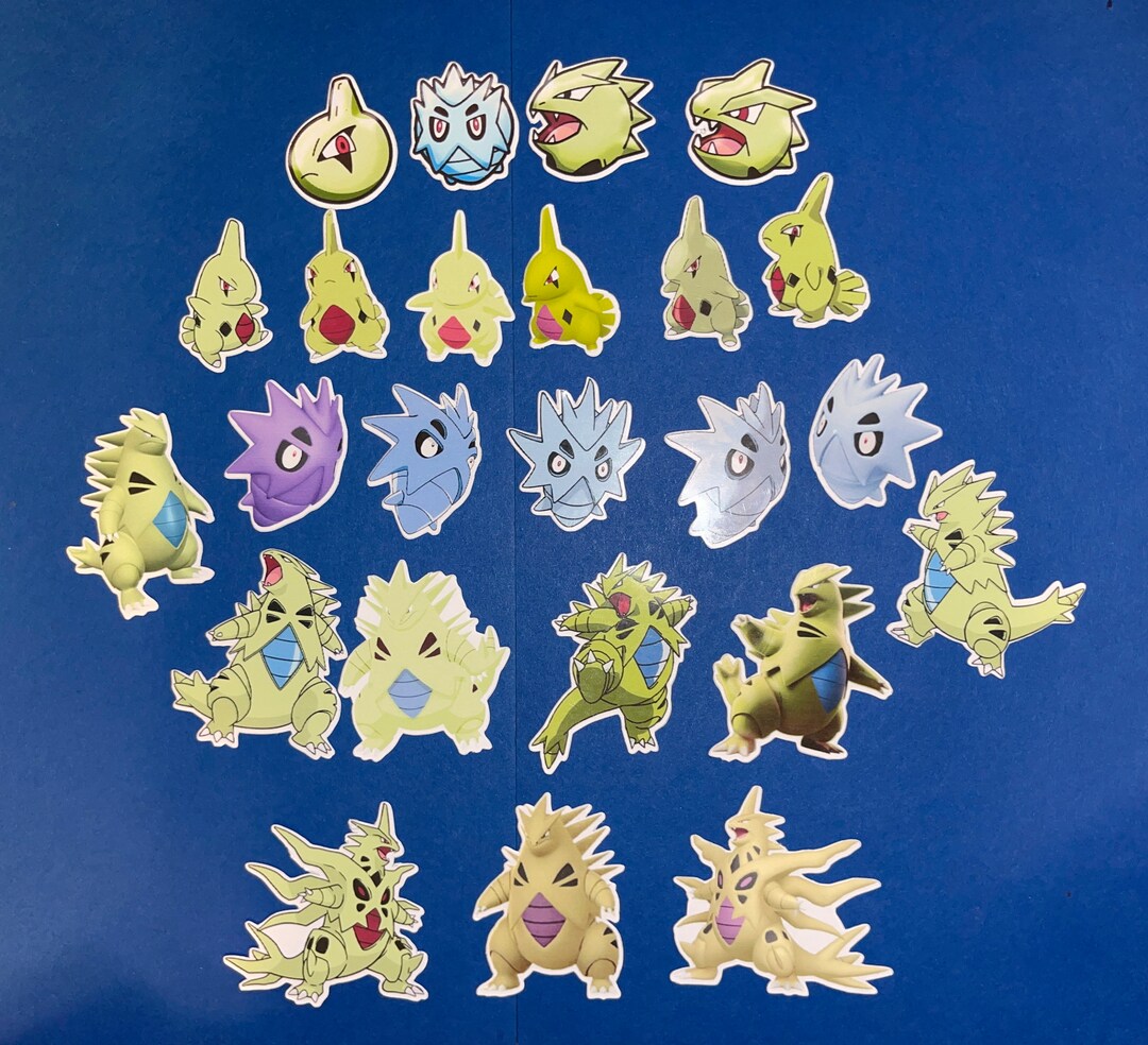 Tyranitar Sticker Set - Etsy