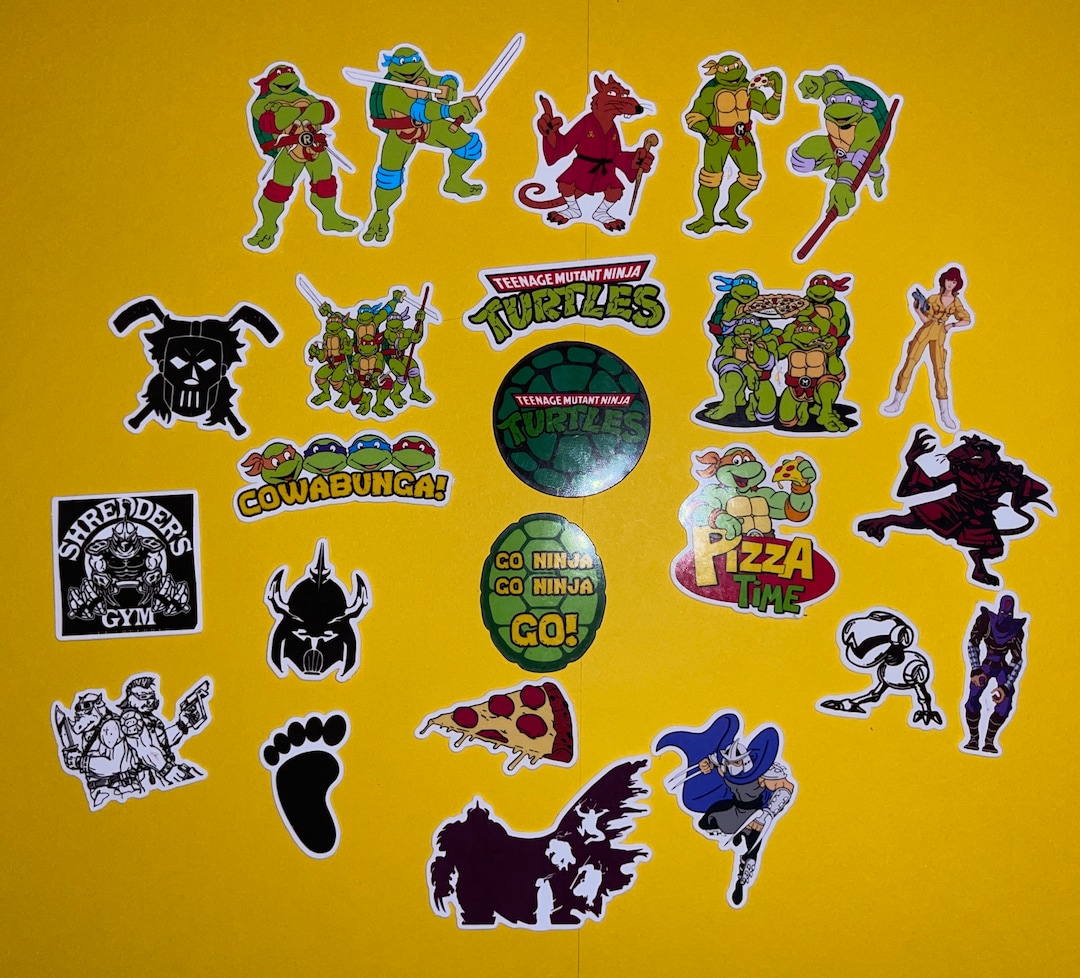 Teenage Mutant Ninja Turtle Stickers - Etsy