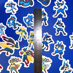 Lucario Sticker Set - Etsy