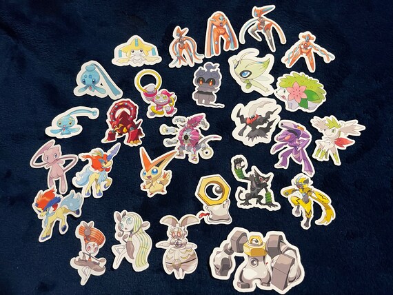 Mythical Pokemon Sticker Set - Etsy