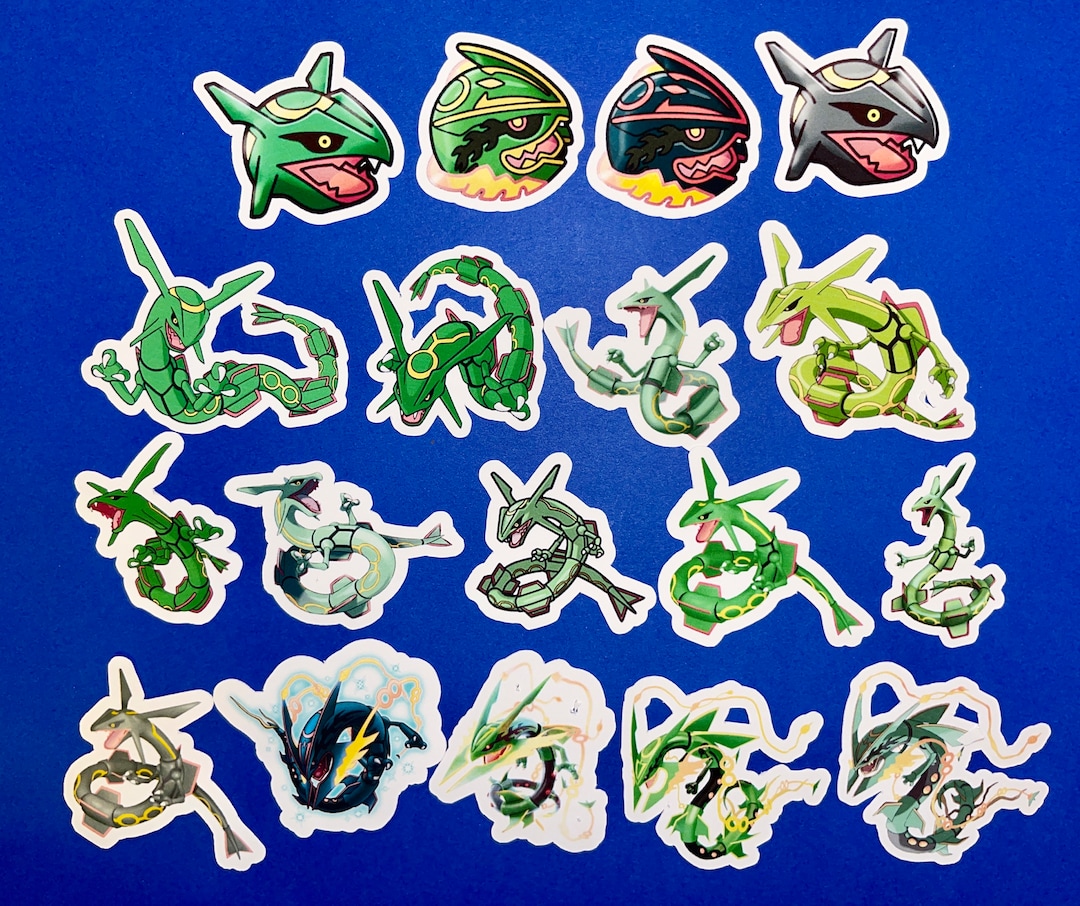 Rayquaza Sticker Set - Etsy