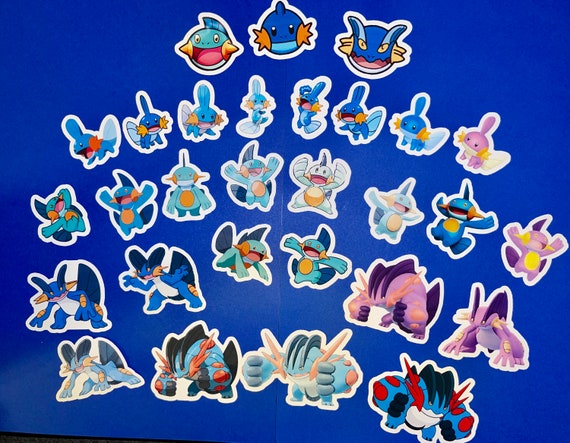 Mudkip Sticker Set - Etsy