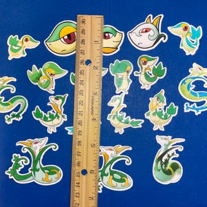 Snivy Sticker Set - Etsy
