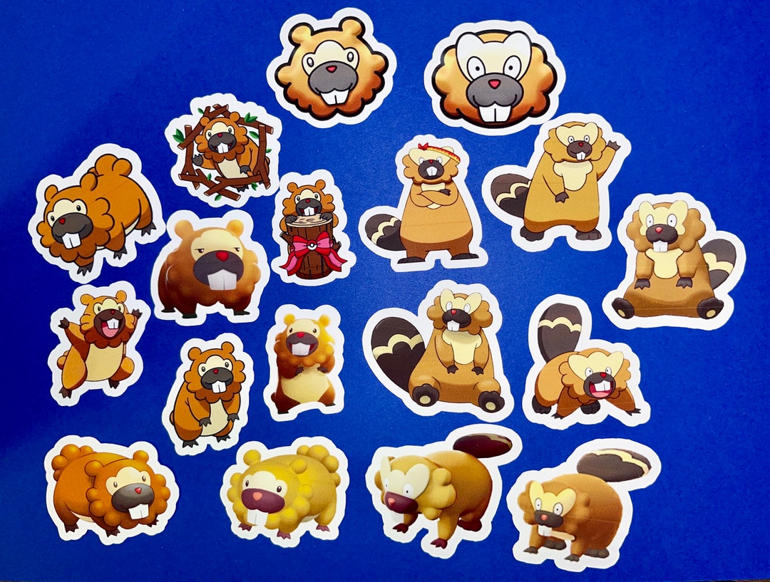 Bidoof Stickers - Etsy