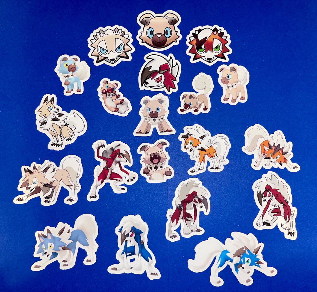 Rockruff Sticker Set - Etsy