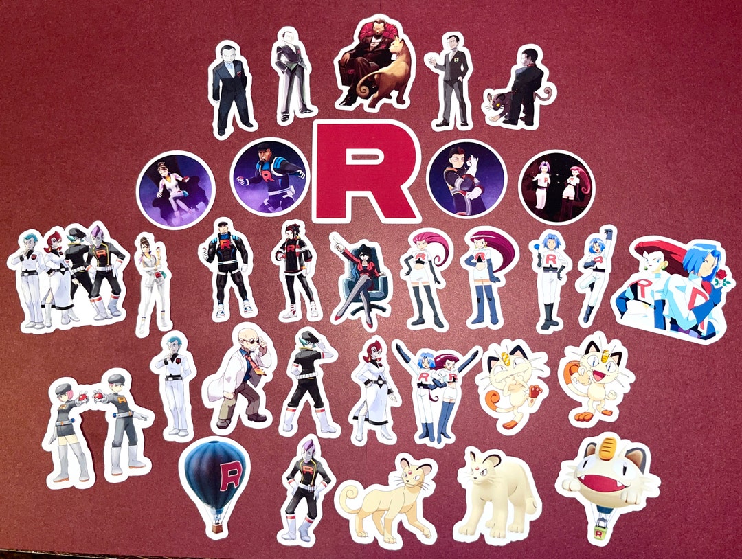 Team Rocket Stickers - Etsy