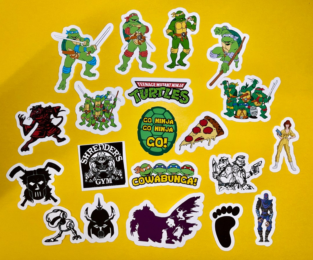Teenage Mutant Ninja Turtle Stickers - Etsy