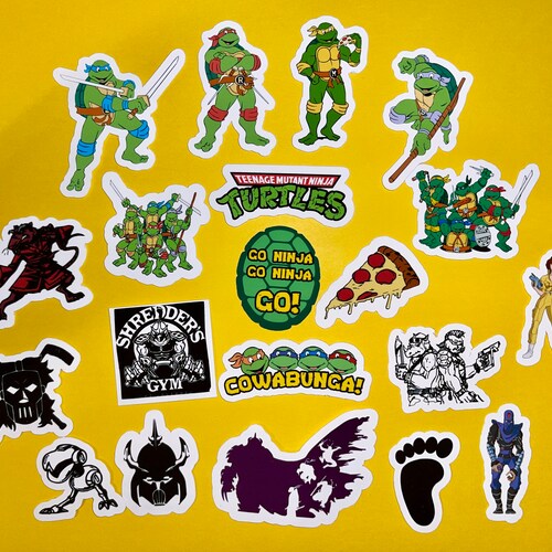 Teenage Mutant Ninja Turtle Stickers - Etsy