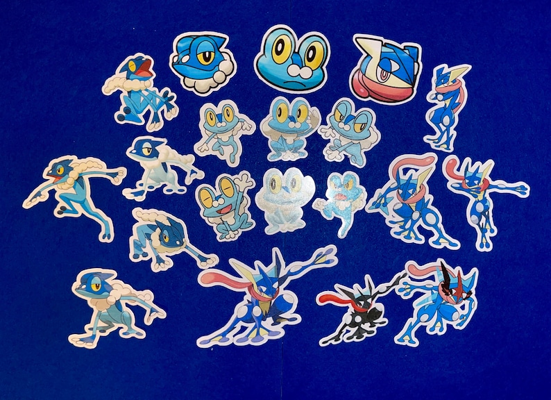 Greninja Sticker Set - Etsy