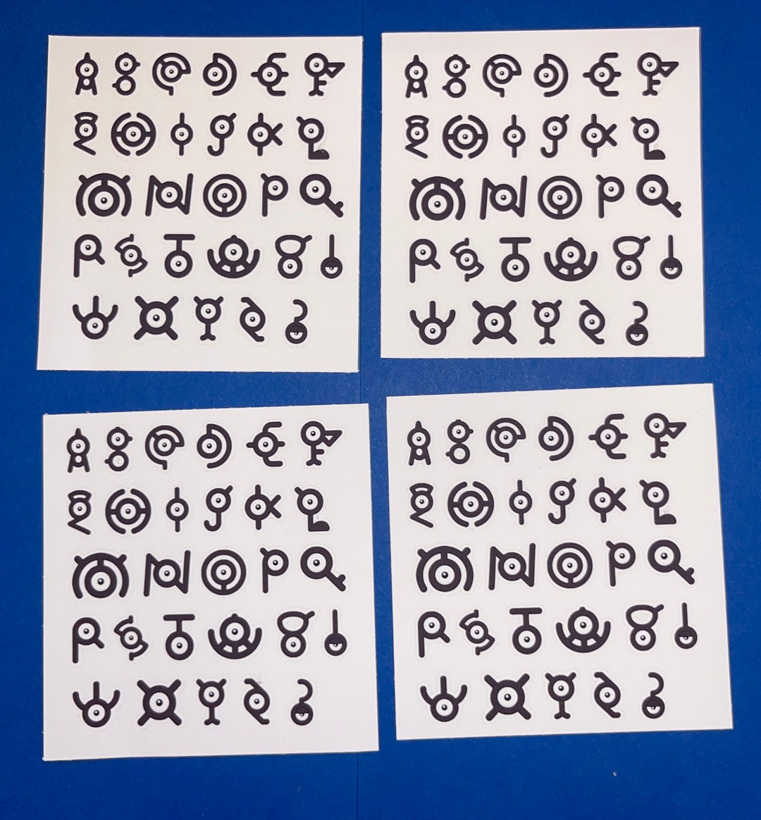 Unown Planner and Journal Stickers - Etsy