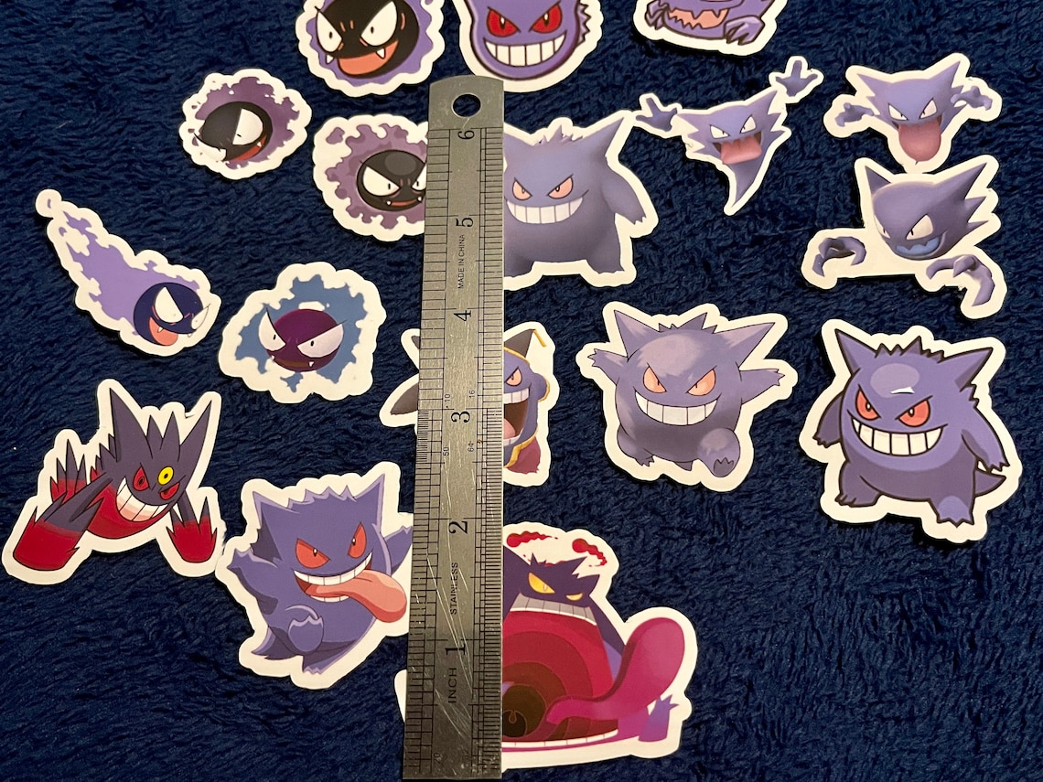 Gengar Sticker Set - Etsy
